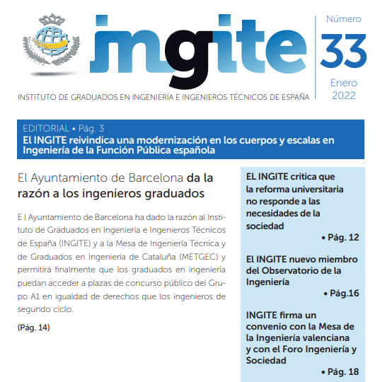¡Ya puedes acceder al último boletín INGITE! | coitim