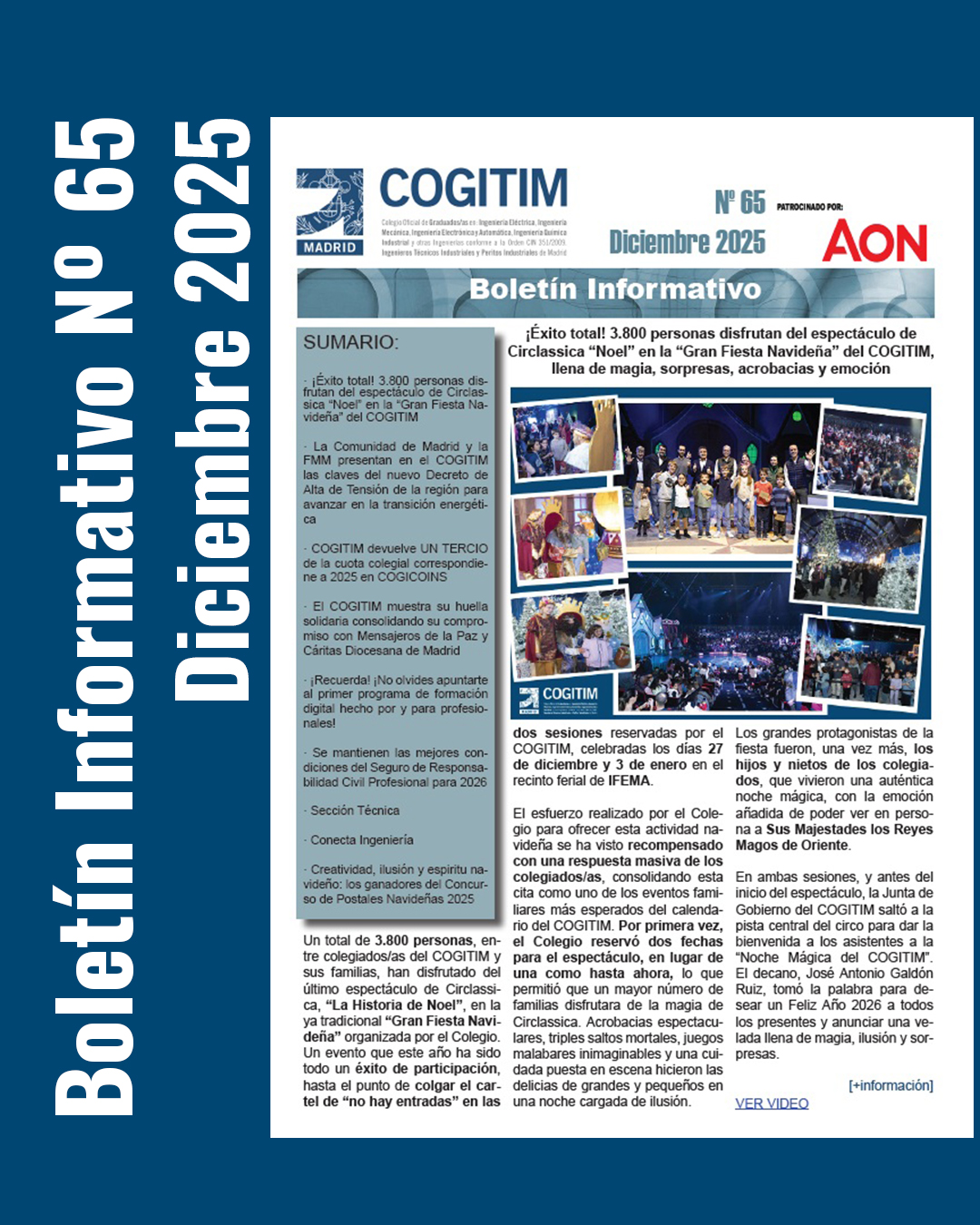 Ya se encuentra disponible el Boletín Informativo digital nº 65 correspondiente al mes de ...