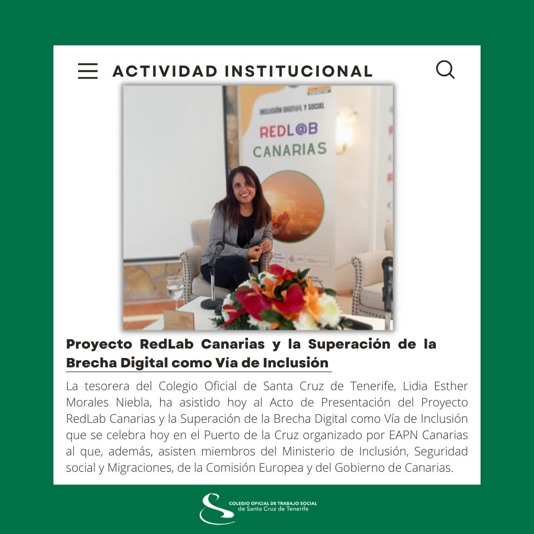 Acto de Presentación del Proyecto "RedLab Canarias y la Superación de la Brecha Digital como Vía ...